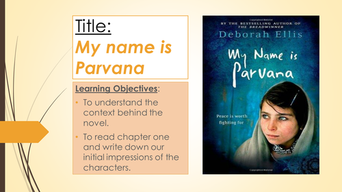 My Name is Parvana | Teaching Resources