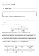 Specific Heat Capacity Powerpoint and Worksheet - AQA GCSE 2016 ...