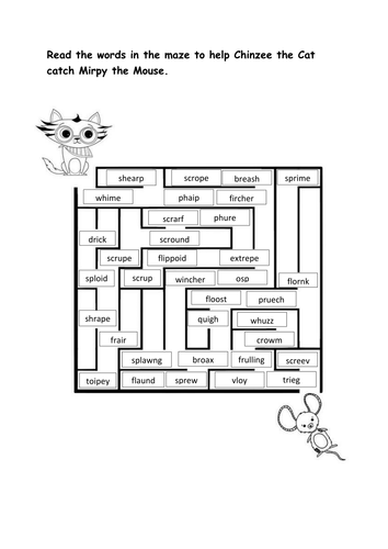 Phonics Phase 5 Maze- Perfect for Phonics Screening Check Revision ...