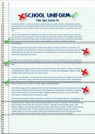 ks2 debate pack - school uniform | Teaching Resources