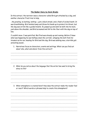 English Language Paper 1 Writing SOW | Teaching Resources