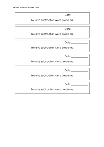 Year 2 Word problems - activities | Teaching Resources
