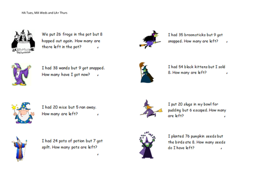 Year 2 Word problems - activities | Teaching Resources