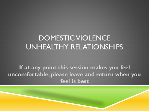 Domestic Abuse | Teaching Resources