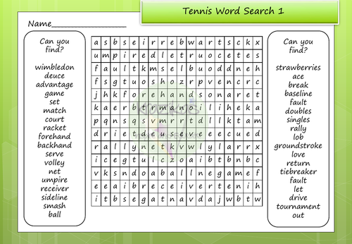Wimbledon / Tennis Puzzle Pack | Teaching Resources