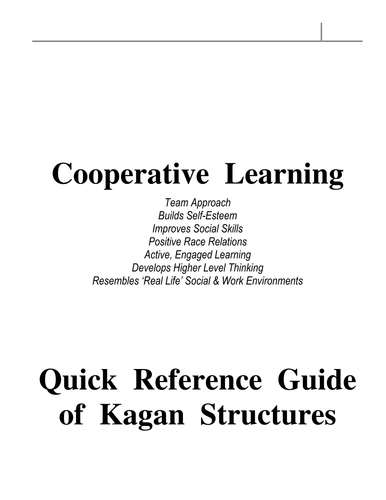 Complete Kagan Cooperative learning staff training and delivery ...