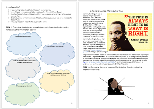 WJEC Eduqas Human Rights Task Book Revision / Student Book | Teaching ...