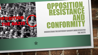 Weimar and Nazi Germany: 3.4 Opposition, resistance and conformity by ...