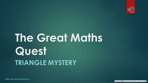 The Great Maths Quest - Triangle Mystery - Trial Version | Teaching ...