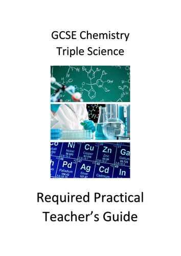 GCSE 9-1 AQA Required Practicals Handbook for Chemistry (Triple Science ...