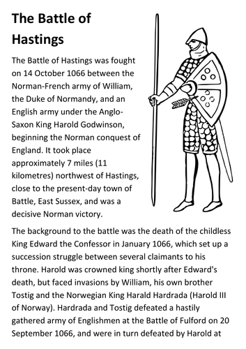 The Battle of Hastings Activity Bundle | Teaching Resources