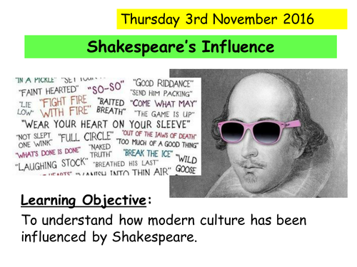 Introduction to Shakespeare Lessons | Teaching Resources