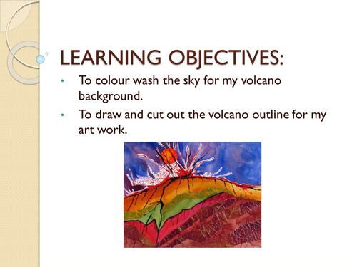 Volcano art and DT 6 lesson unit of work | Teaching Resources