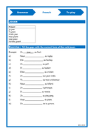 French Conjugation - Regular -ER verb (13+ / GCSE) | Teaching Resources