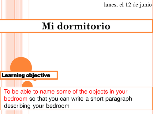En mi dormitorio hay - Spanish - KS3 | Teaching Resources
