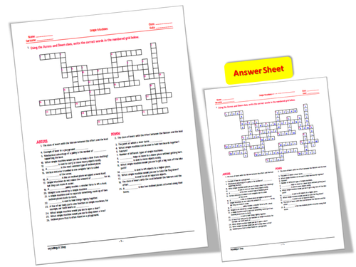 Forces – (Type of Forces) – PUZZLES + Answer Keys | Teaching Resources