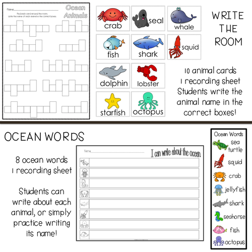 Ocean Writing Activities | Teaching Resources