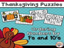 Thanksgiving Puzzles: Ordering Numbers | Teaching Resources