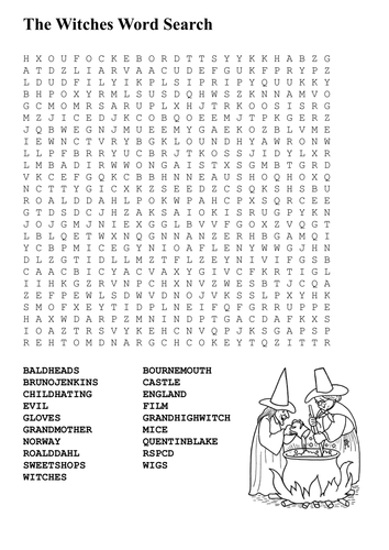 Roald Dahl Word Search Pack | Teaching Resources