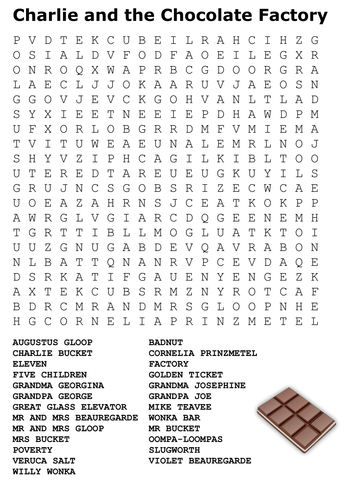 Roald Dahl Word Search Pack | Teaching Resources