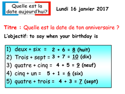 Mon anniversaire French KS2 | Teaching Resources