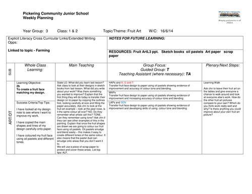 Guiseppe Arcimboldo/FRUIT ART KS2 5 LESSON UNIT OF WORK | Teaching ...