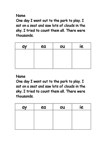 Phase 5 phonics activities (part one) | Teaching Resources