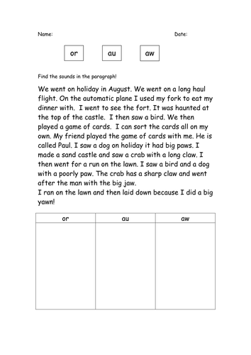 Phonics phase 5 activities/worksheets (part two) | Teaching Resources