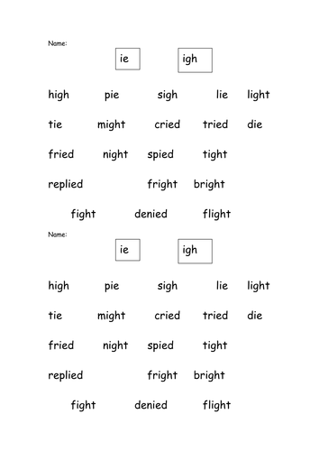 Phonics phase 5 activities/worksheets (part two) | Teaching Resources