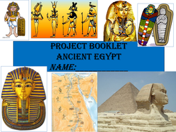 History-Ancient Egypt-Project Booklet- (End of term/end of topic fun ...