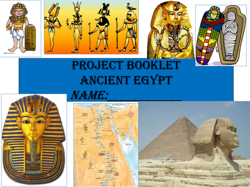History-Ancient Egypt-Project Booklet- (End of term/end of topic fun ...