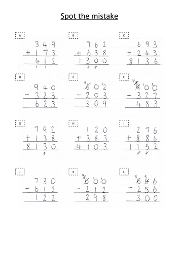 Spot the mistake | Teaching Resources