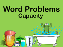 Word Problems for Capacity | Teaching Resources