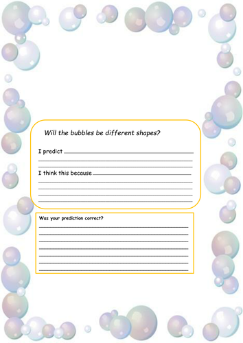 Science Investigation - Bubbles | Teaching Resources