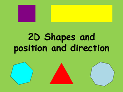 2D Shapes and Position and Direction | Teaching Resources