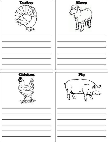 Farm Animals Accordion Booklet | Teaching Resources