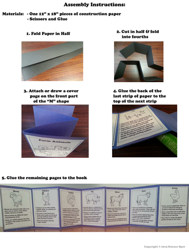 Farm Animals Accordion Booklet | Teaching Resources