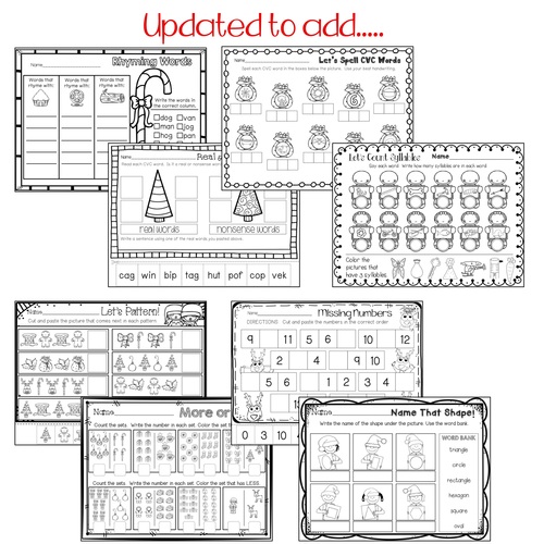 Christmas Math & Literacy | Teaching Resources