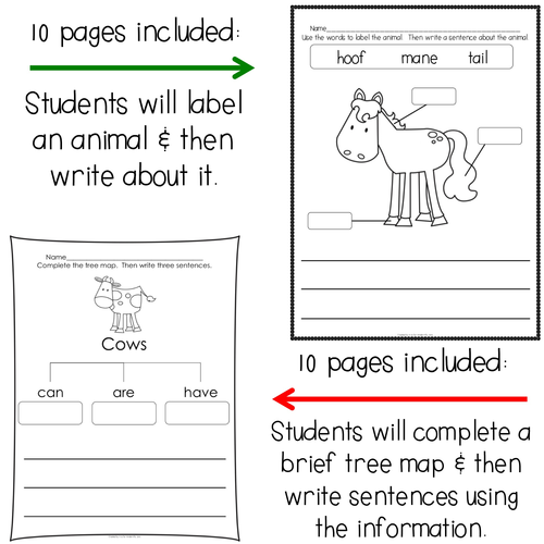 Farm Writing Activities | Teaching Resources