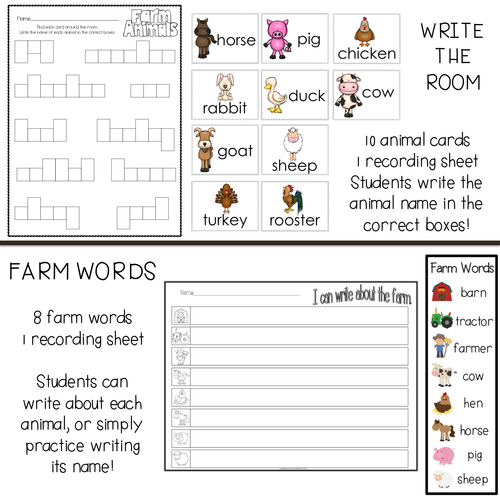 Farm Writing Activities | Teaching Resources