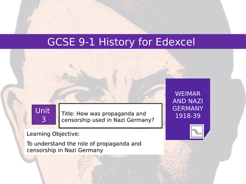 Edexcel GCSE Weimar & Nazi Germany: L32 How was propaganda and ...