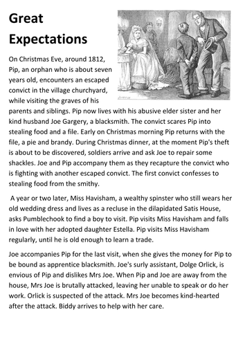 Great Expectations Handout | Teaching Resources