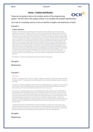 OCR GCE A Level Computer Science Programming Project Analysis Section ...