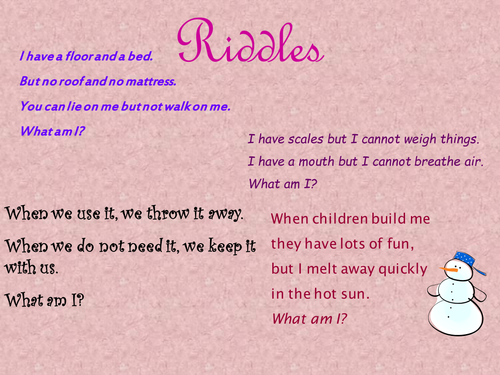 Riddles - full plans and resorces y1/2 | Teaching Resources