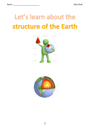Earth's structure booklet | Teaching Resources