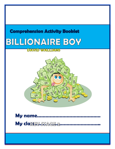 Billionaire Boy - KS2 Comprehension Activities Booklet! | Teaching ...