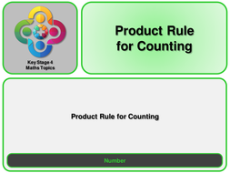 Product Rule For Counting: Maths KS4 by Magictrickster | Teaching Resources