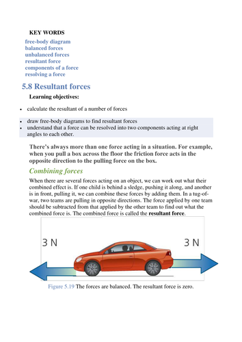 RESULTANT FORCES | Teaching Resources
