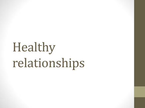 Healthy Relationships | Teaching Resources