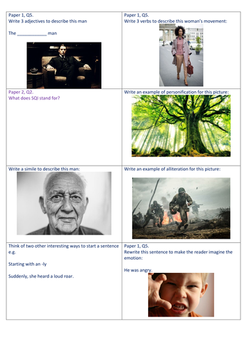 AQA English Language Revision Flashcards | Teaching Resources AQA English Language Revision Flashcards | Teaching Resources
